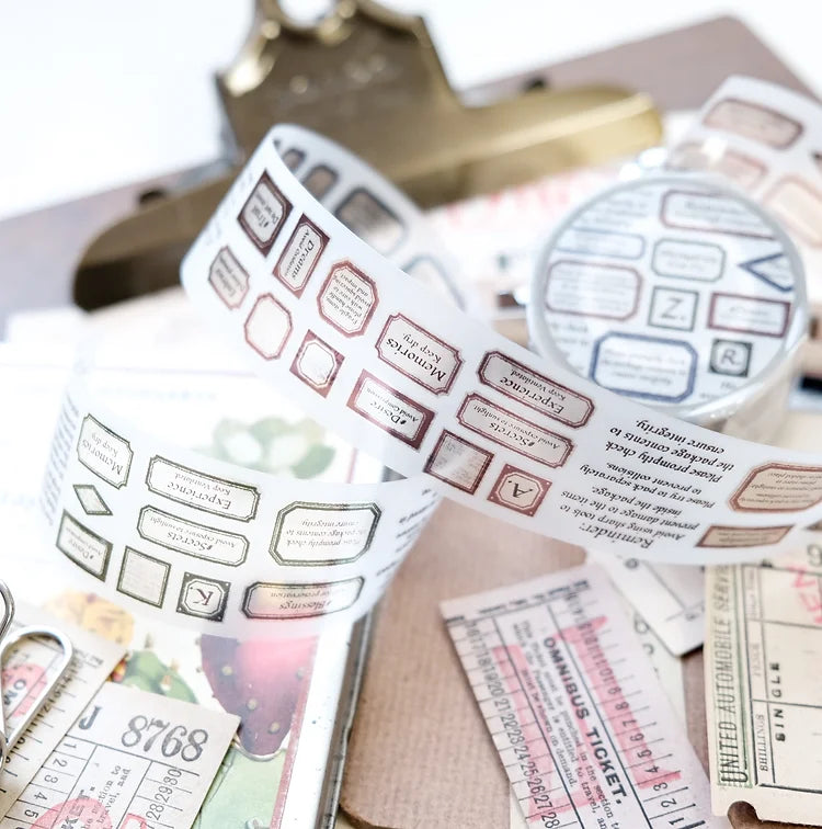 Stationery Instinct PET Tape - Label Semitransparent – My Documented Life