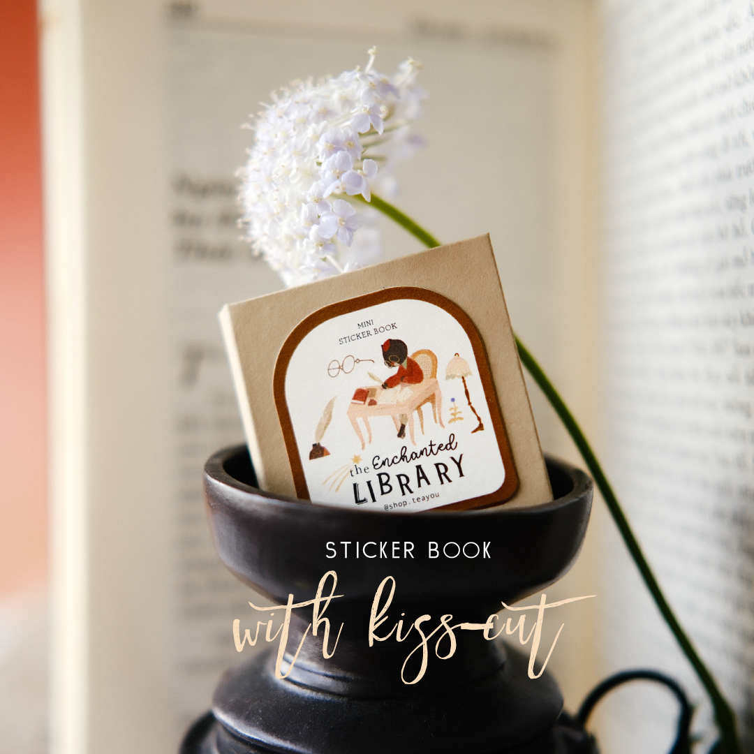 Teayou Kiss Cut Washi Sticker Book - Enchanted Library – My Documented Life