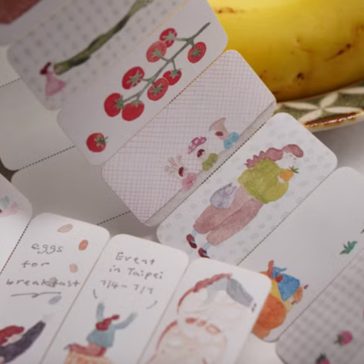 Ivy Snow Roll Sticky Notes - Farmer's Market – My Documented Life